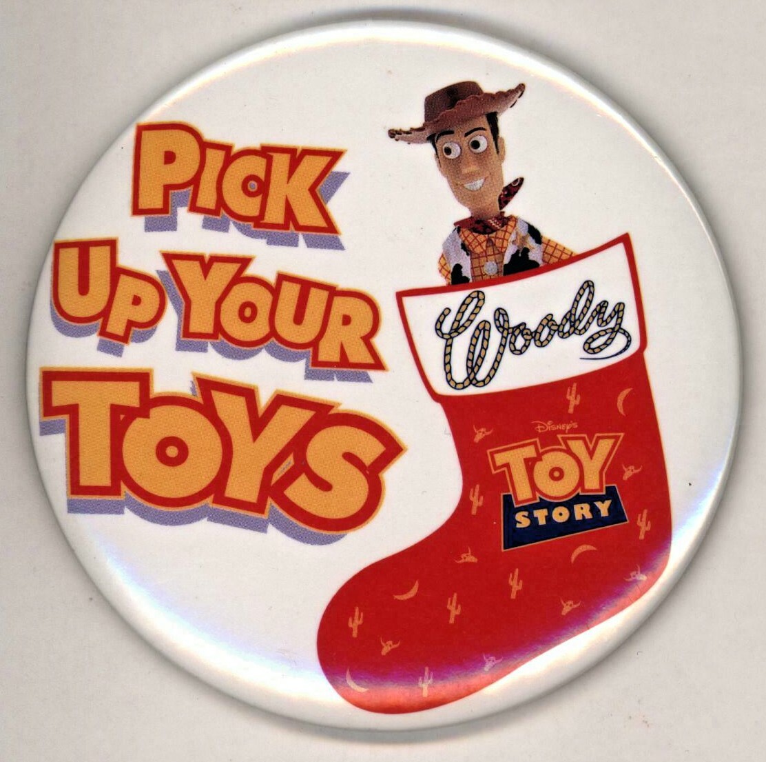 2000s Toy Story Pick Up Your Toys 3 1/2" Pinback Button | eBay