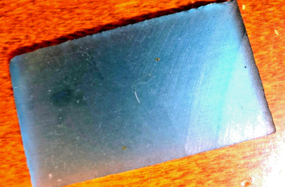 Teal fiber optic slab Flint Knapping Primitive Hunting Preform Blank 3 ...