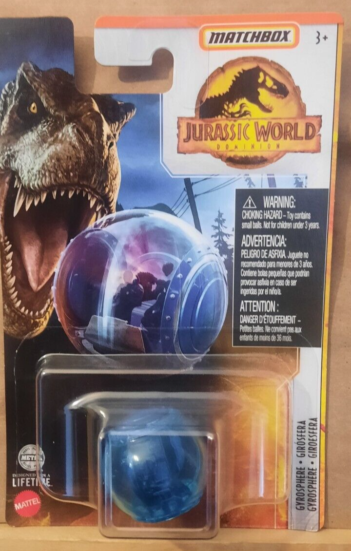 Matchbox Jurassic World Gyrosphere Ball Blue Jurassic Park Sealed | eBay