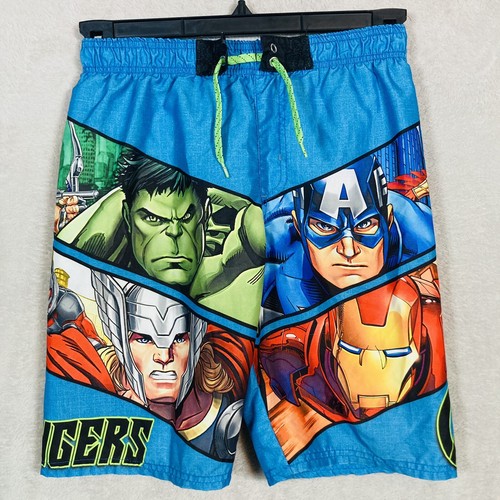 Marvel Avengers Swim Trunks Lined Shorts Youth Child Boys Size Large ...