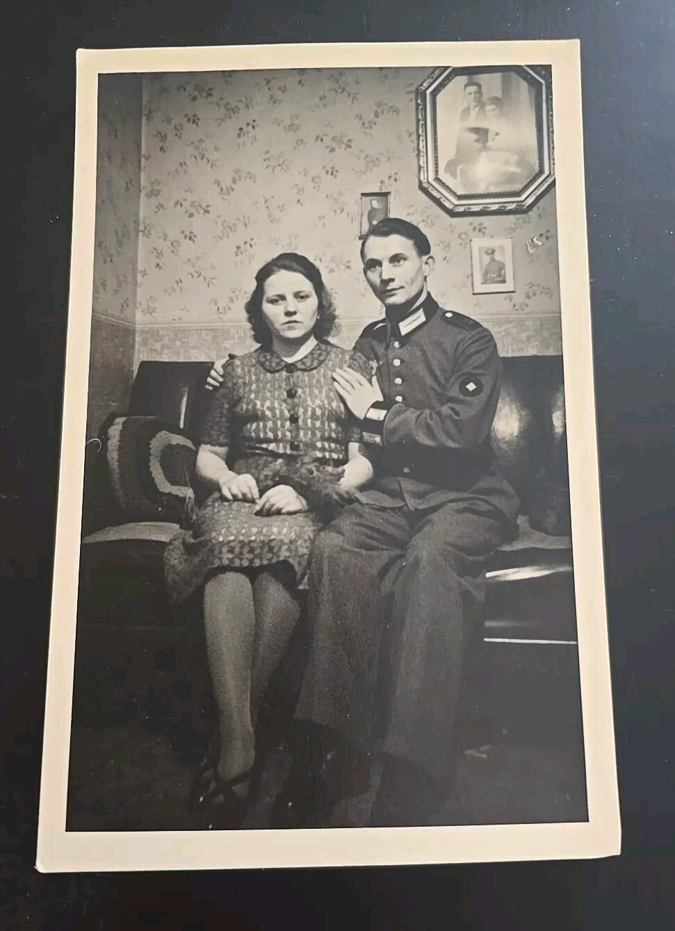 WW2 WWII German Military Army Wehrmacht Soldier W Angry Wife Postcard ...