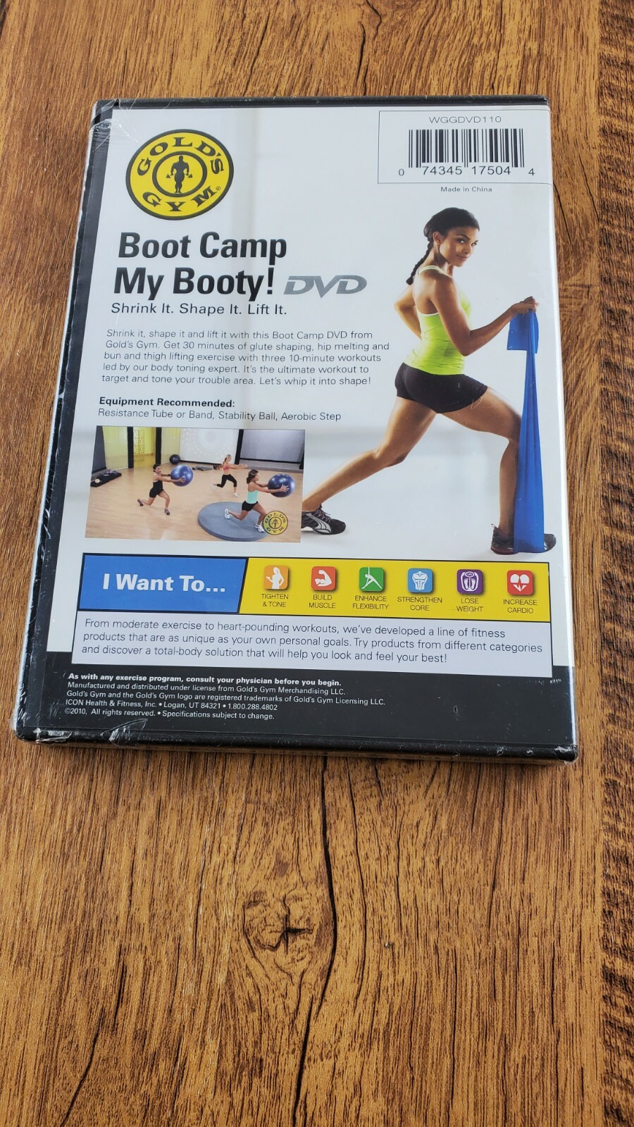 Golds Gym DVD Boot Camp My Booty Exercise Workout Brand NEW 74345175044 ...