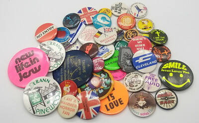 GENUINE 70s/80s/Early 90s Retro Vintage Pin Badges - MANY AVAILABLE ...