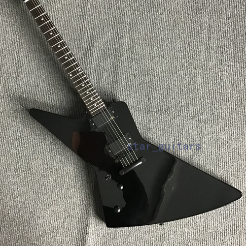 Left Handed Explorer Electric Guitar black 2H pickups black hardware ...