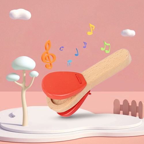 Wooden Castanet Clapper Puzzle Music Clapping Board for Baby Musical ...