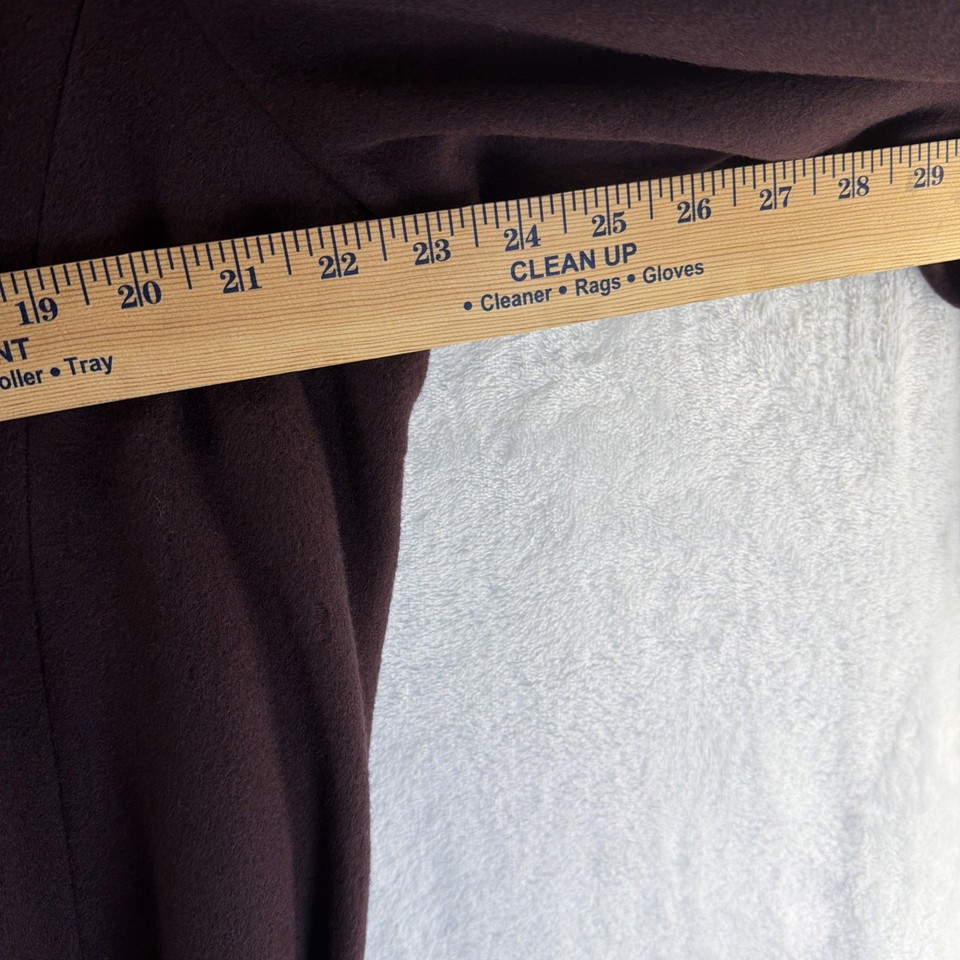 NEW! George Simonton Studio Long Coat Wool Plus 1X 🍆 Burgundy, Purple ...