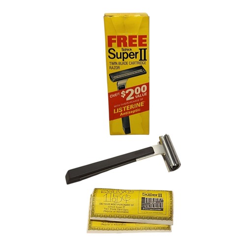 Vintage Schick Super II Twin Blade Cartridge Razor In Original Box ...