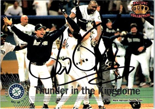 Rick Rizzs signed baseball card 1995 Pacific Thunder in the Kingdome ...