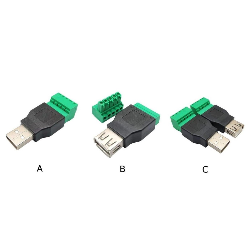 Shielded Connector USB Adapter PVC Terminal USB2.0 Electrical Equipment ...