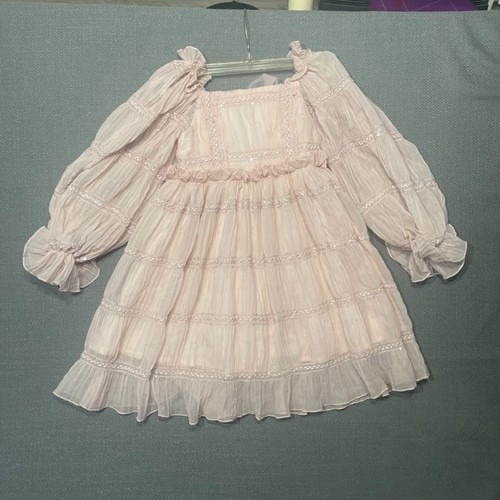 NWT Before and Ever Little Girls Frilly Pink Dress Holiday Princess ...