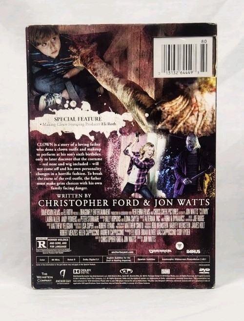 Clown [DVD 2013] Andy Powers Peter Stormare Laura Allen Elizabeth ...