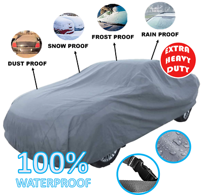 Premium Heavy Duty Waterproof 2 Layer Outdoor Full Car Cover - SIZE ...