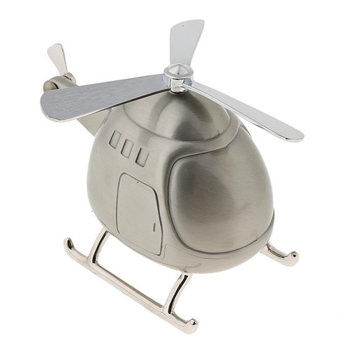 Cartoon Helicopter Coins Piggy Bank Money Saving Decor Saving Pot | eBay