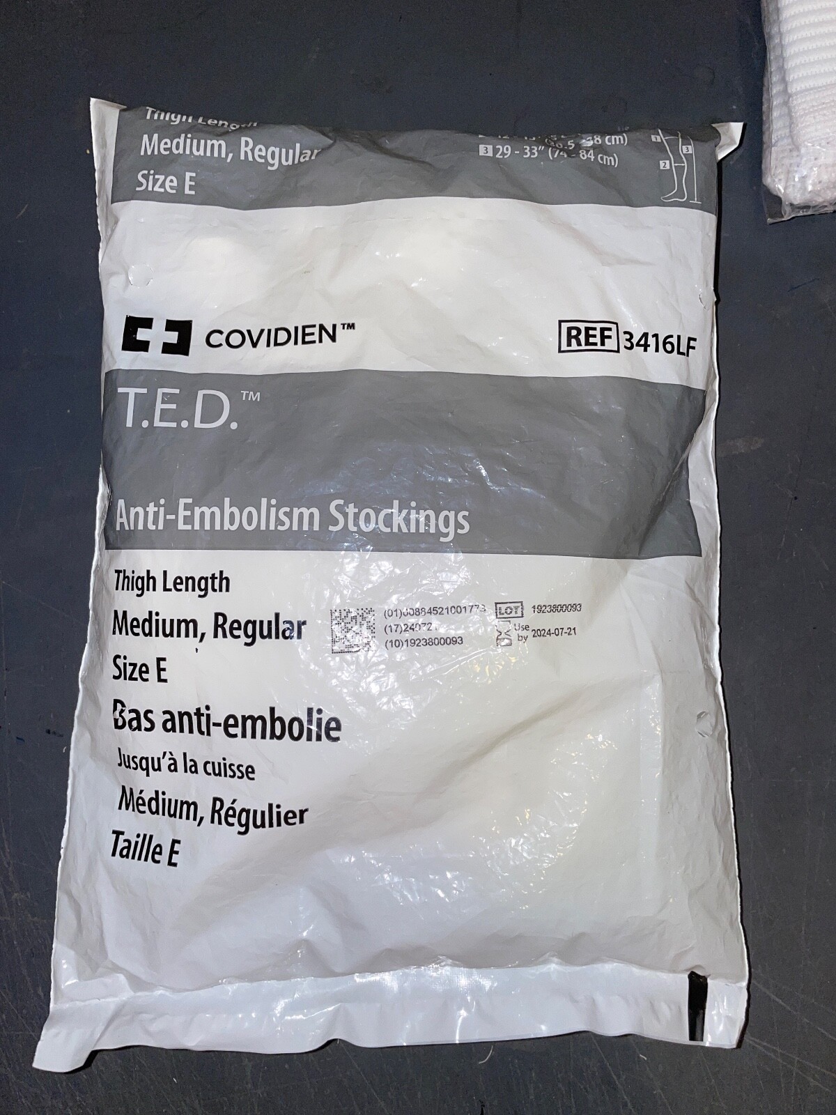 Covidien T.E.D. Anti-Embolism Stockings-Thigh,Medium,Regular, Size E | eBay