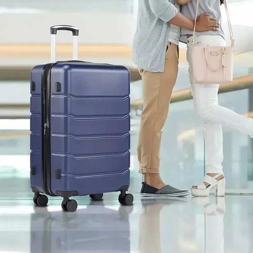 28 Inch Hard Shell Luggage Lightweight Travel Case 4 Wheel Expandable ...