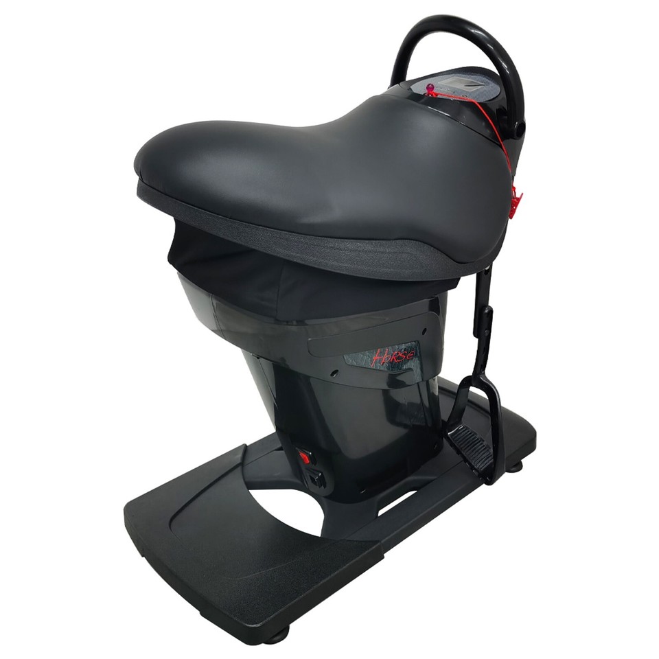 110V Black Horse Riding Machine Exercise Machine Electric Horse Riding ...
