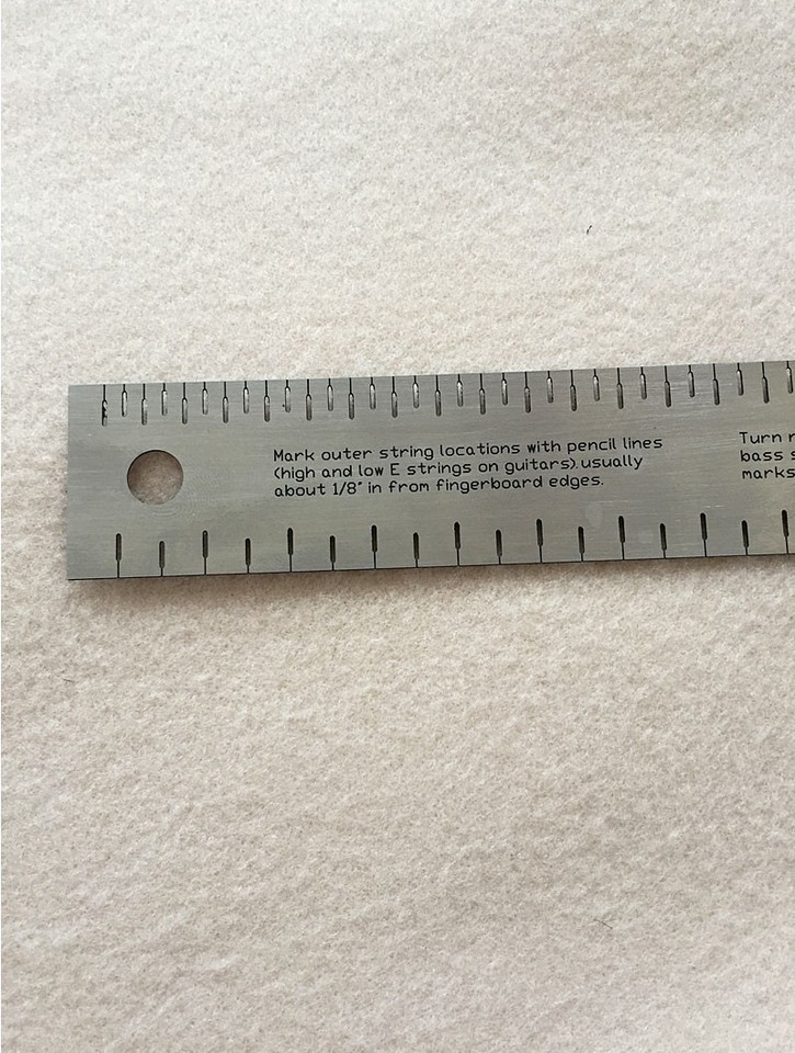 String Spacing Rule Guitar Luthier Tool | eBay