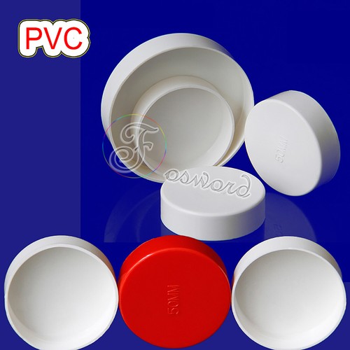 50-200mm PVC Cap End Caps Plug Blanking Adhesive Drain Pipe Tube Water ...