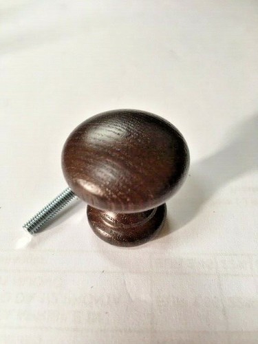 Pomello pomolo legno mobili armadi cassetti frassino noce scuro ...