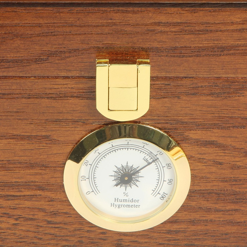 Desktop Humidor, Capri Elegant, Tempered Glasstop, Spanish Cedar ...