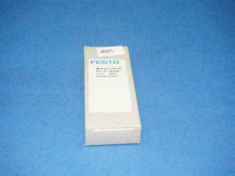 Festo MEH-5/2-1/8-P-B MEH5218PB Solenoid Valve w/ MEH-3-24VDC NEW NOB ...