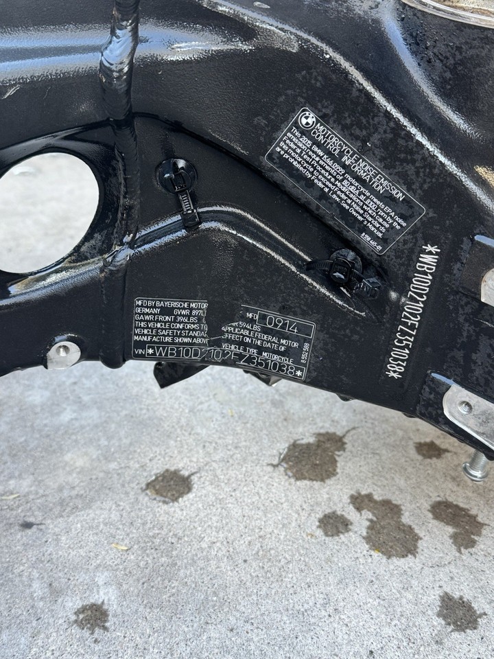 2015-2019. BMW S1000RR OEM MAIN FRAME CHASSIS CLEAN REG STREET LEGAL | eBay