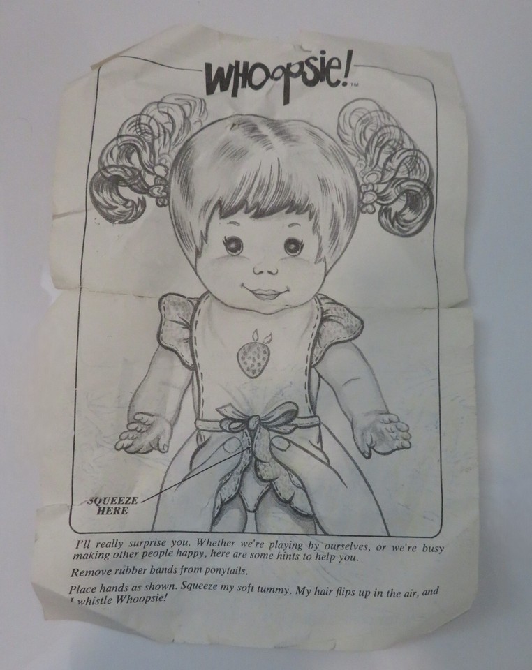 Vintage 1978 Whoopsie Doll with 4 Handmade Outfits & Original Instruction Sheet | eBay