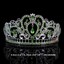 55 Styles Green Crystal Queen Princess Tiara Crown Wedding Prom Queen ...