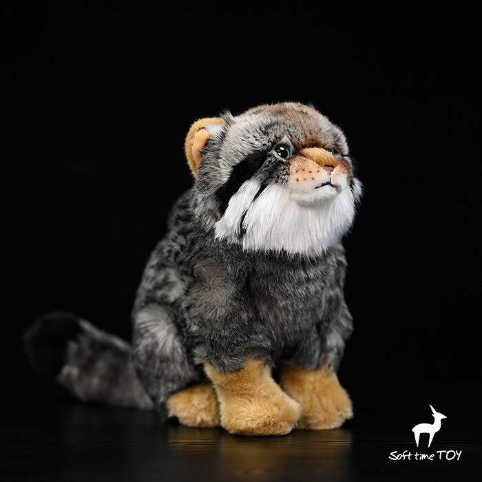 Simulation Steppe Cat Plush Toy Felis Otocolobus Manul Pallas's Stuffed ...