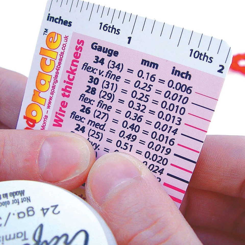 Bead Reference Card, 1 Oracle Wallet Beading Card for Bead Charts ...