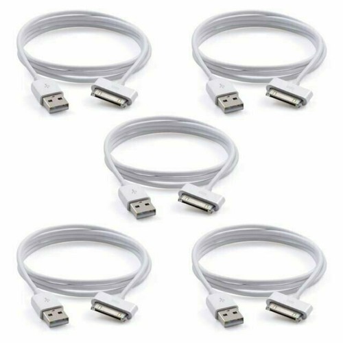 5x USB Sync Data Charging Charger Cable Cord fits iPhone 4 4S iPod ...