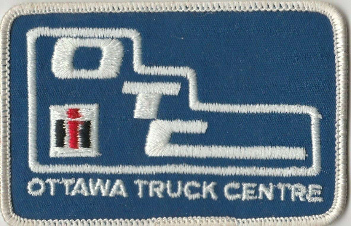 VINTAGE OTTAWA CANADA TRUCK CENTRE CLOTH SEW ON PATCH BADGE TRUCKING ...