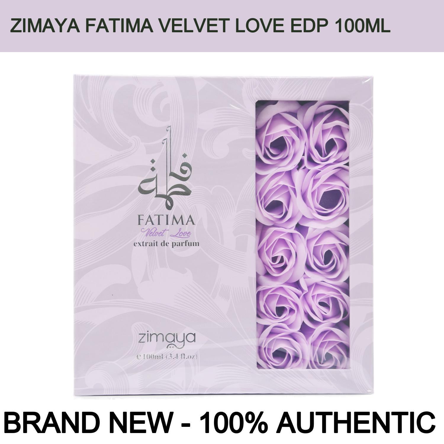 Zimaya Fatima Velvet Love Eau de Parfum for Women Spray 3.4oz, Brand ...