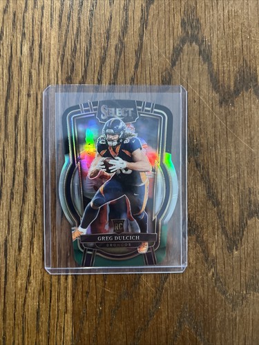 2022 Select Club Level Greg Dulcich Black Green Prizm Die Cut #271 RC ...