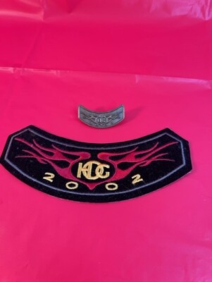 NEW! HARLEY-DAVIDSON HOG Harley Owners Group 2002 Rocker Patch and Pin ...