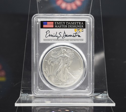 2021 Silver Eagle Business Strike Type 2 First Strike Emily Damstra ...