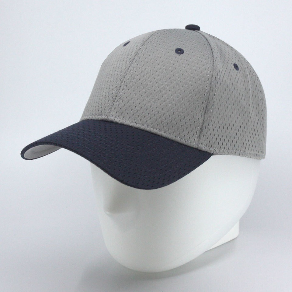 New Cool Mesh Sports Baseball Curved Structured Cap Orange Red Blue ...