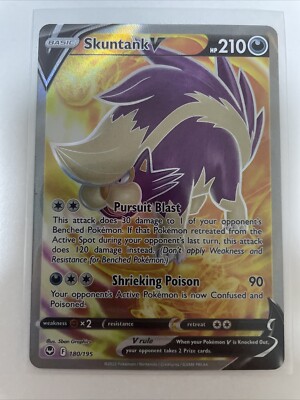 Pokémon TCG - Skuntank V 180/195 - Silver Tempest | eBay