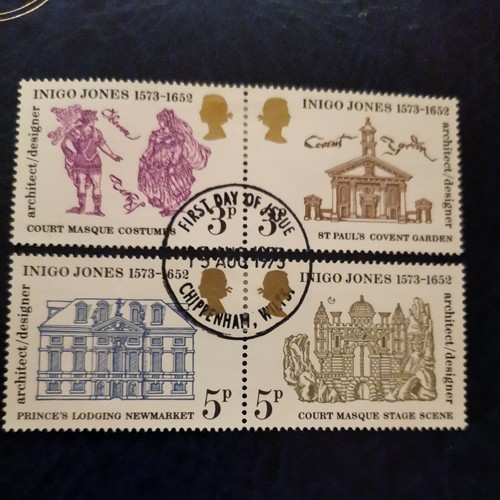 Inigo Jones 1573-1652 Stamps 3p & 5p | eBay
