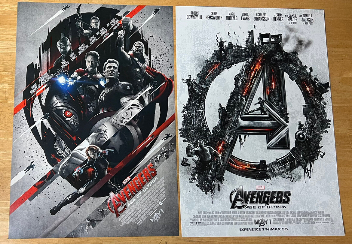 Marvel Avengers Age Of Ultron Movie Poster Set IMAX AMC | eBay