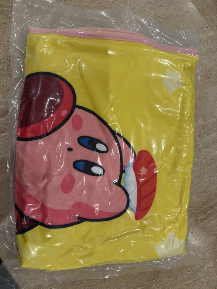 Limited Edition Kirby x Kura Sushi Blanket Sheet Snuggle Blanket | eBay