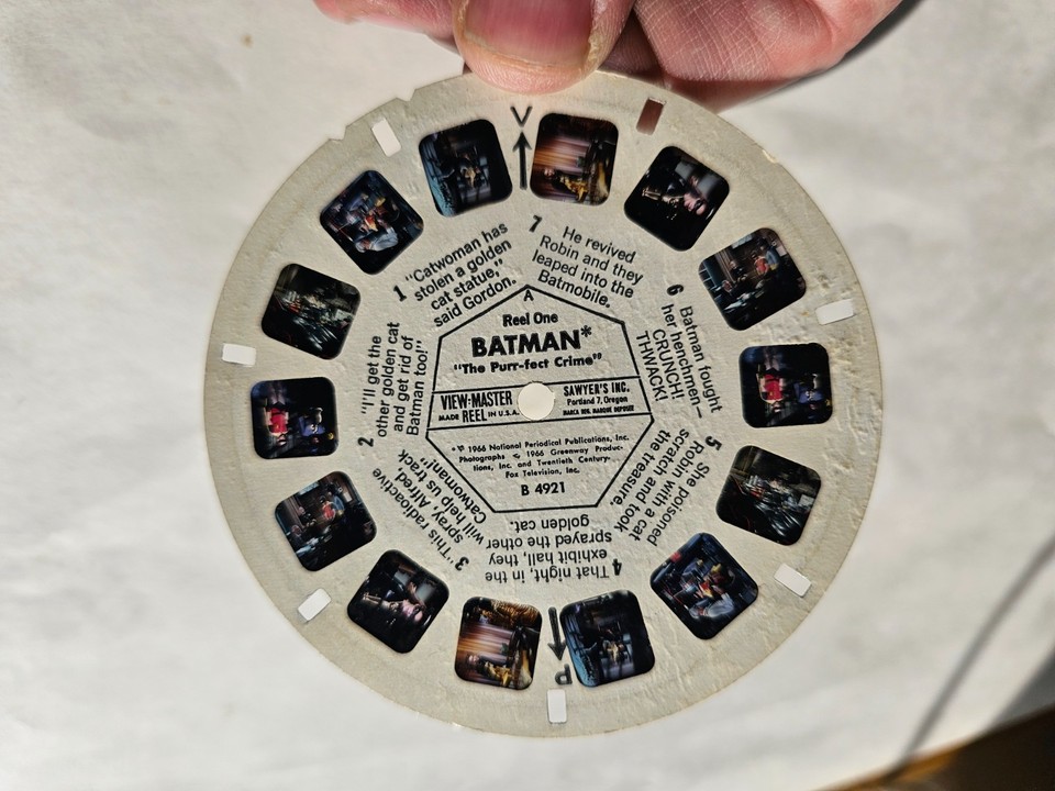 1966 Batman View-Master Packet B492 3 Reel Set & Booklet DC Comics ...