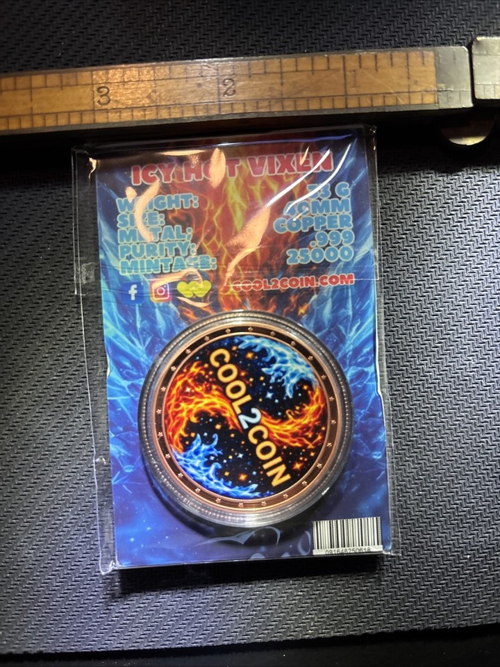 Cool2Coin Icy Hot Vixen 1 oz .999 Pure Copper Colorized Round Sealed | eBay