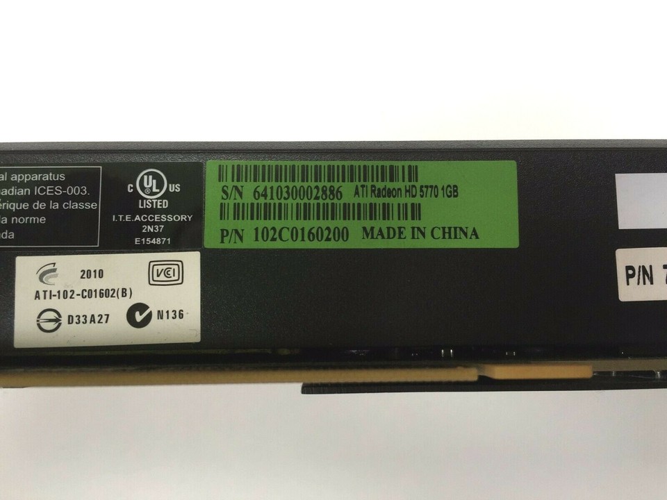 AU GENUINE Apple Video Card Original ATI Radeon HD 5770 1Gb Mac Pro 661 ...