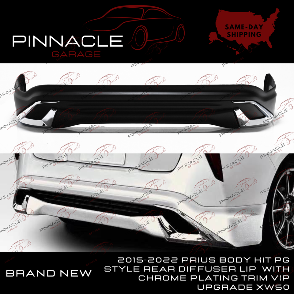 2015-2022 Toyota Prius PG Style Body Kit Front Lip Rear Diffuser Lip ...