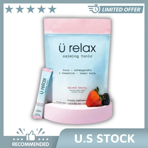 U Relax Calming Co - Mixed Berry Flavored 15 Sticks Pack - Brand New ...