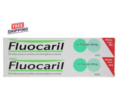 2 Pack Fluocaril Bi-Fluorinated Mint Toothpaste 75ml | eBay