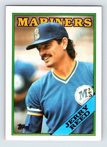 JERRY REED Seattle Mariners 1988 Topps Baseball Card B217 | eBay