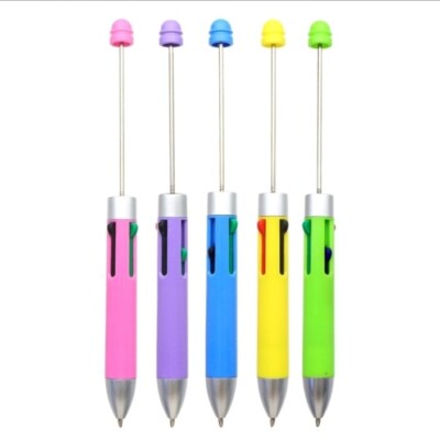 5 pc. Set Plastic Beadable Pens 4 inks in one Pen for DIY Bright ...