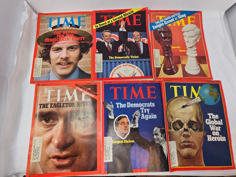 VINTAGE 1972 TIME MAGAZINE 14 ISSUES LOT | eBay
